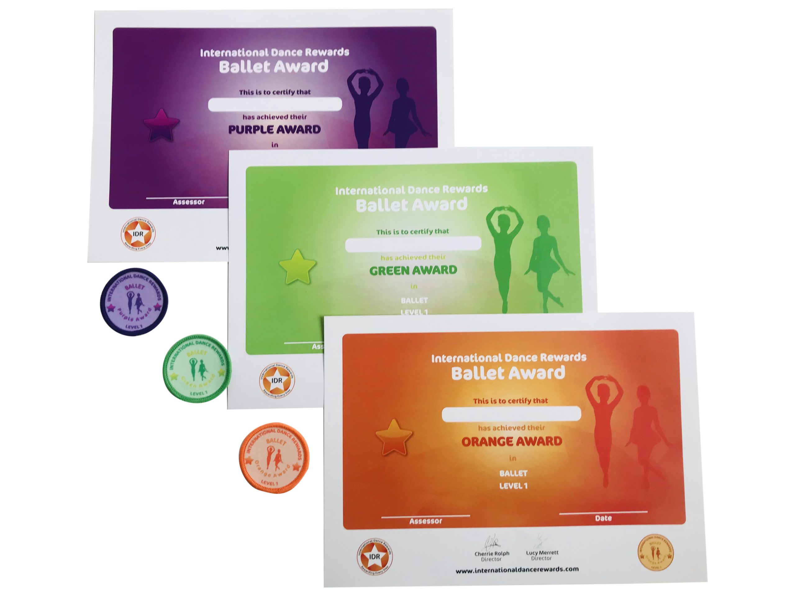 International Dance Rewards | Badges and Certificates