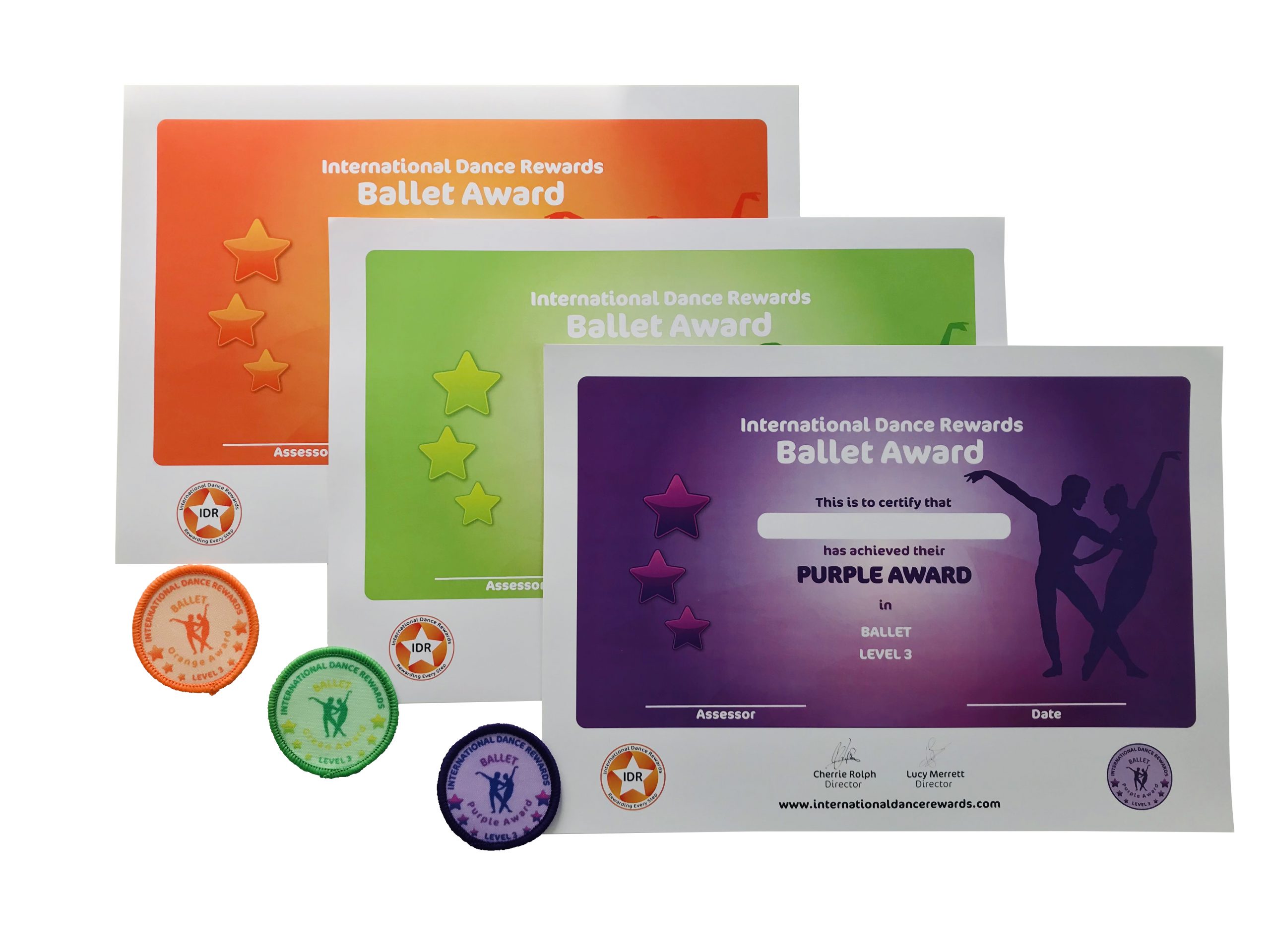 International Dance Rewards | Badges and Certificates