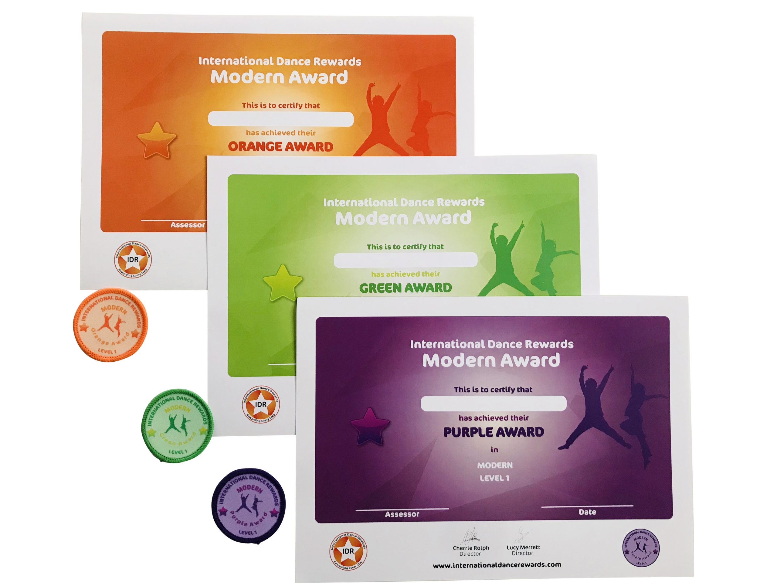 International Dance Rewards | Dance Badges & Certificates